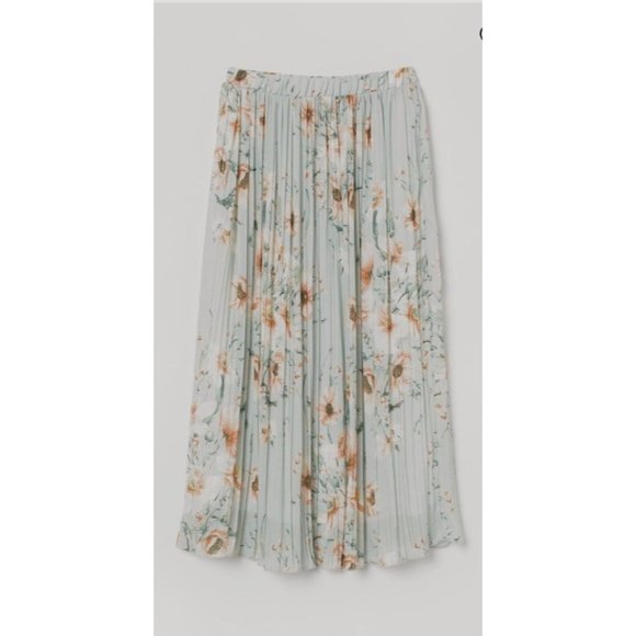 H&M | Skirts | Hm Pleated Skirt | Poshmark